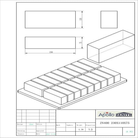Zn400 solid brick 230 x110x75mm -stand type | PDF