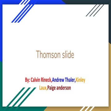 Thomson slide | PPTX
