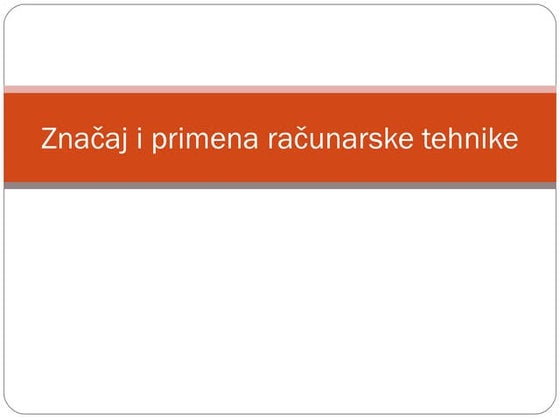 Uticaj racunara na zdravlje ljudi i zivotnu sredinu | PPT