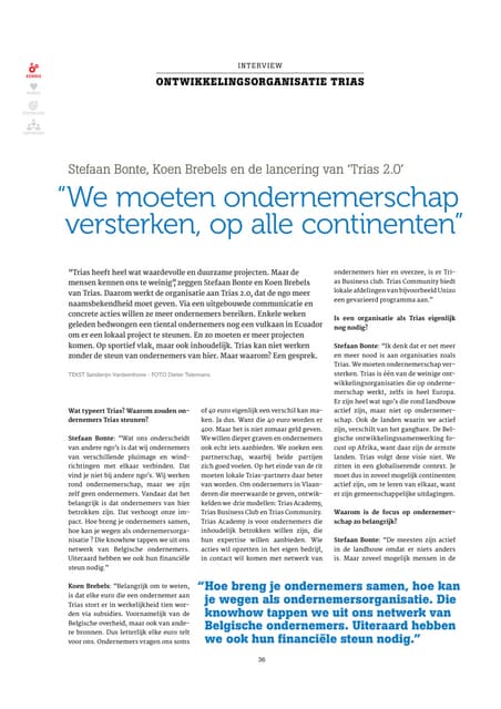 Terugblik op de Artemis-reis naar Peru in Markant magazine | PPT