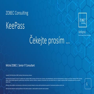 KeePass: Využití ve firmách a KeePass Enterprise (čtvrtek, 28.7.2022) | PDF
