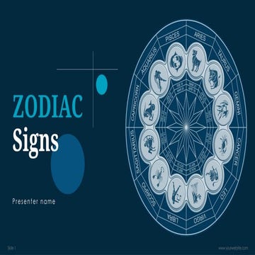 Zodiac Signs PowerPoint Template | PPTX