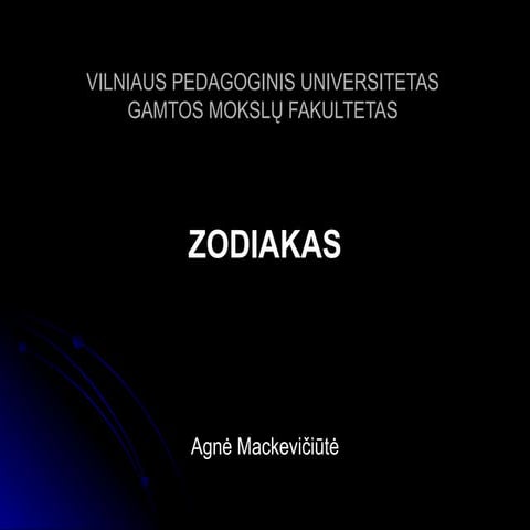 Zodiakas | PPT