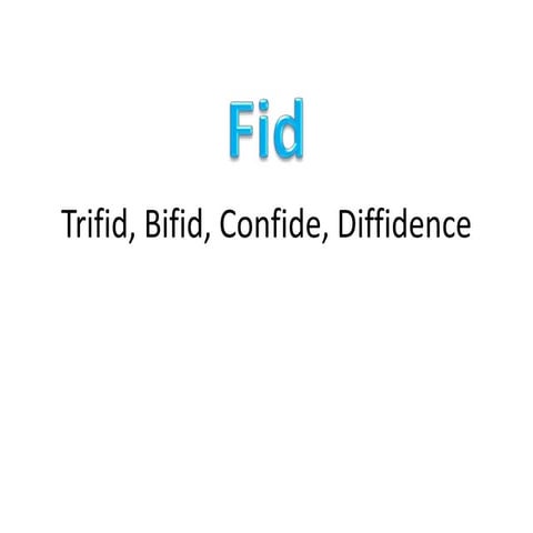 fid | PPTX
