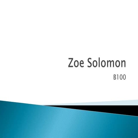 Zoe Solomon | PPT