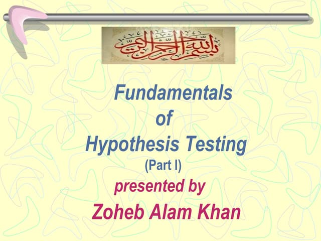 Chapter 8 Hypothesis Testing