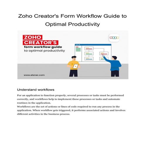 Zoho Creators Form Workflow Guide to Optimal Productivity (2).pdf | Web Development | Internet