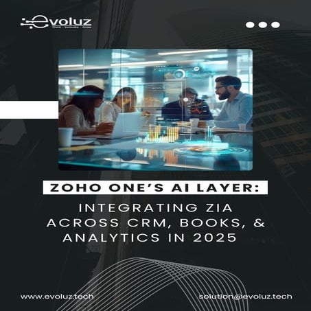 Zoho One’s AI Layer Integrating Zia Across CRM, Books, and Analytics in ...