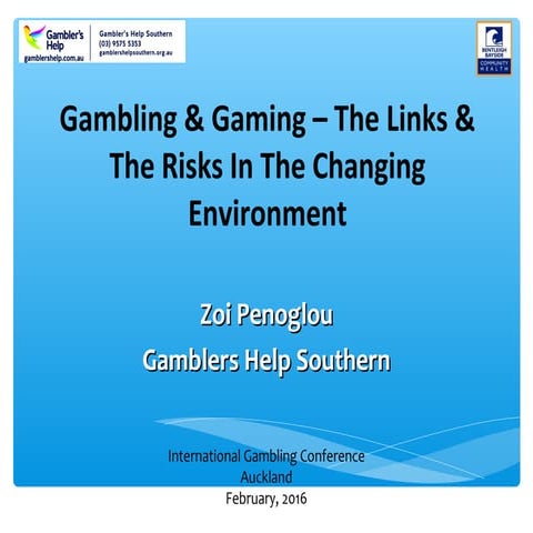 Gambling & Gaming – The Links & The Risks In The Changing Environment | PPT