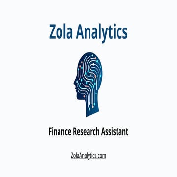 Finance Research Assistant - Zola Analytics | PPTX