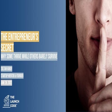Zoltan Vardy (The Launch Code) - The Entrepreneur’s Secret | PDF
