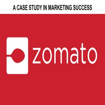 Zomato | PPTX | Bars & Restaurants | Attractions