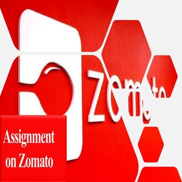 Zomato Case Study Analysis 1 PPT Present | PPTX