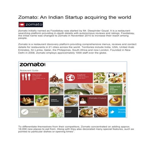 Zomato case study v1.0 20 7-2015 | PDF