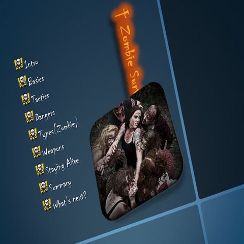 Walking Dead Themed Textured Illustrated Presentation.pptx