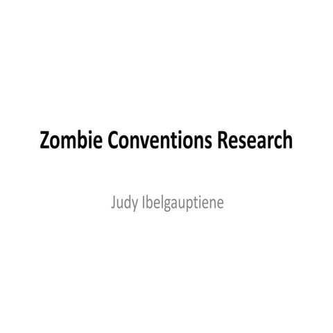 Zombie research! | PPTX