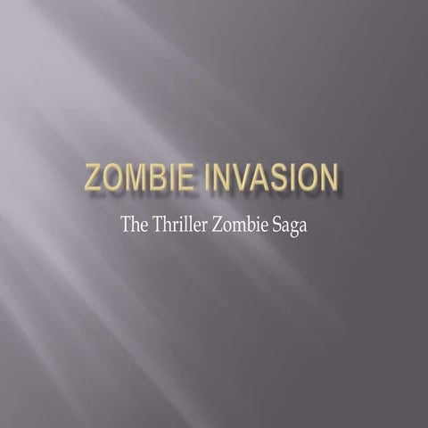 Zombie Presentation | PPTX