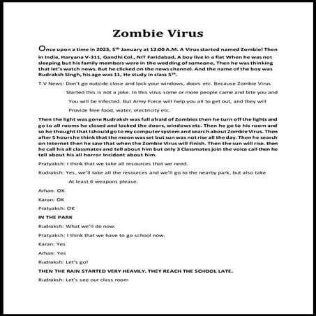 Zombie Virus Docx