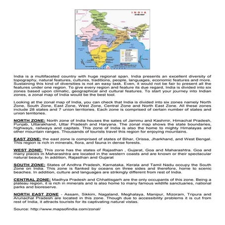 ZONAL MAP OF INDIA | PDF