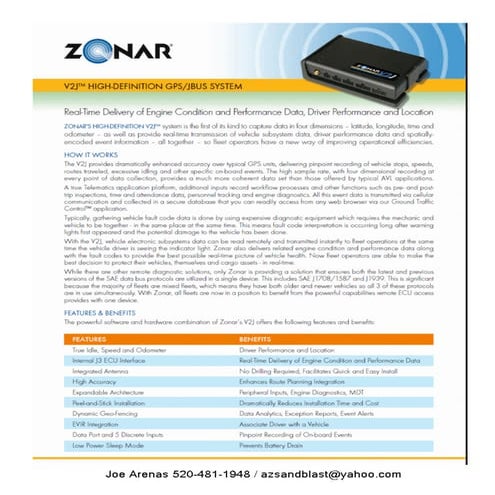 Zonar Slide Presentation | PDF