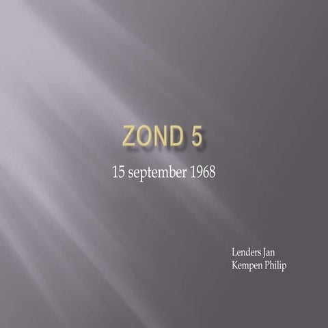 Zond 5 | PPT