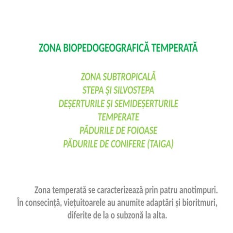 Mediul temperat oceanic 11 c | PDF