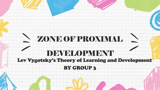 Zone of proximal development | PPTX