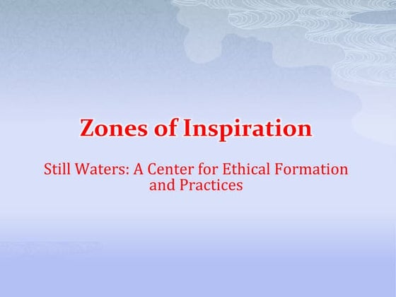 Still waters: a center for ethical formation and practices, inc.