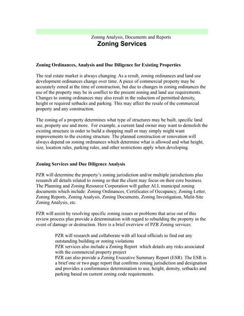 Gtown_PA_Zoning Analysis Letter | PDF | Developmental Sites | Real Estate