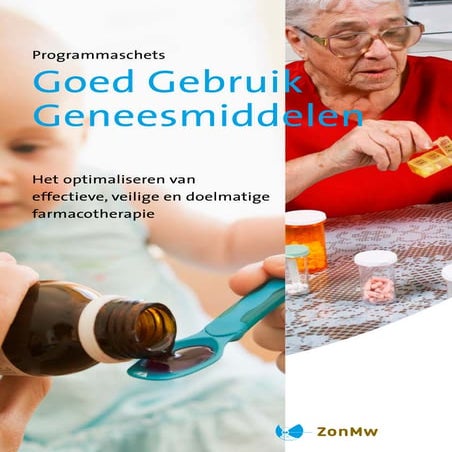 ZonMw programmaschets Goed Gebruik Geneesmiddelen | PDF