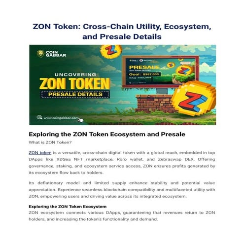 ZON Token_ Cross-Chain Utility, Ecosystem, and Presale Details.pdf