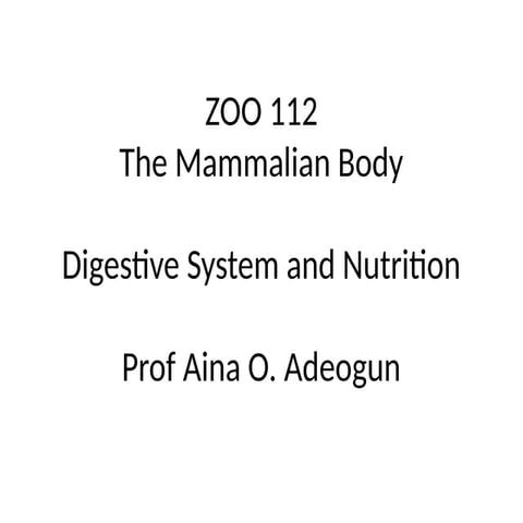 Grade 12 Agricultural Science Notes Animal nutrition | DOC