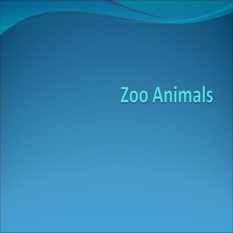 Zoo animals | PPT | Zoos & Aquariums | Attractions