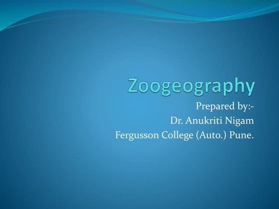Animal distribution zoogeo | PPT