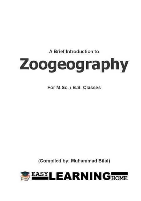 Zoogeography | PPTX | Geology | Science