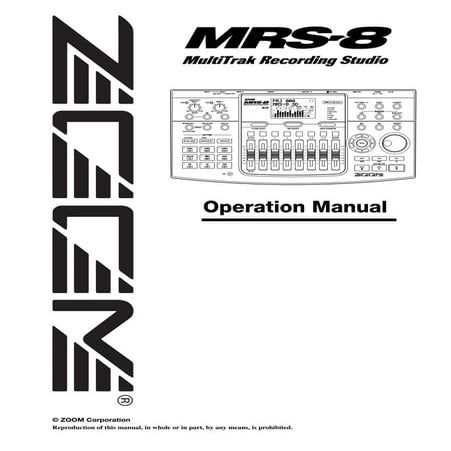 zoom mrs8 | PDF