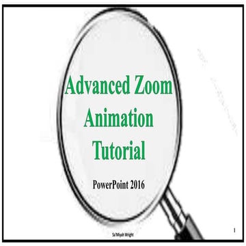 Zoom animation feature in ppt | PPT
