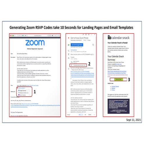 How to create Zoom Landing Pages for 1 Click RSVP | PPT