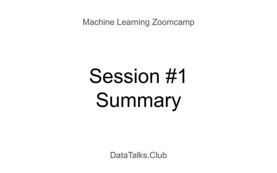 ML Zoomcamp 3 - Machine Learning for Classification | PDF