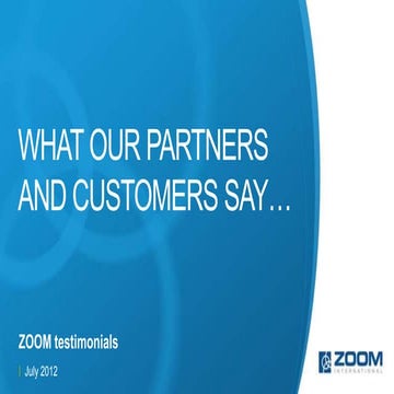 ZOOM Testimonials | PPTX