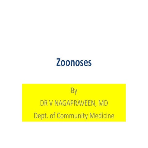 Zoonoses | PPT