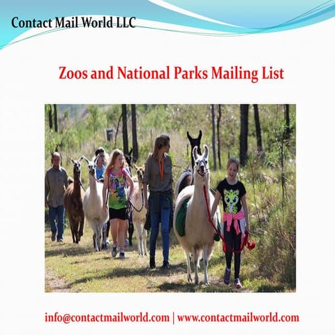Zoos and national parks mailing list | PDF