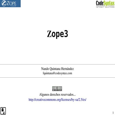 Zope 3 | PDF