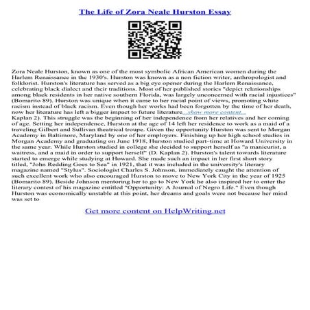 Zora Neale Hurston | PPSX