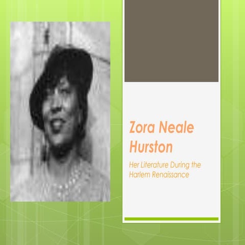 Zora Neale Hurston Power Point | PPTX