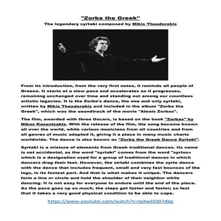 ZORBA THE GREEK | PDF