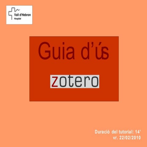 Zotero [Guia d'ús] | PPT