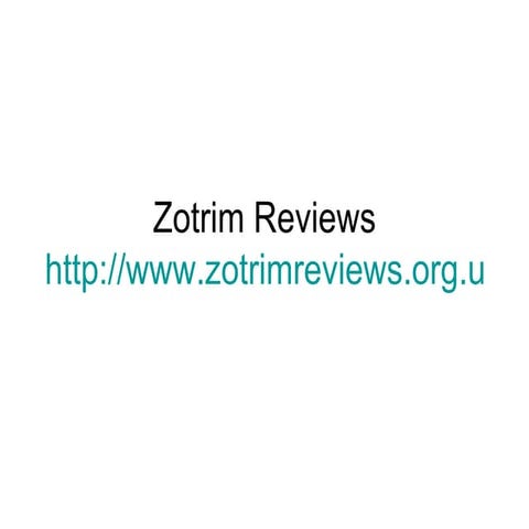 Zotrim brand promotional guide | PDF