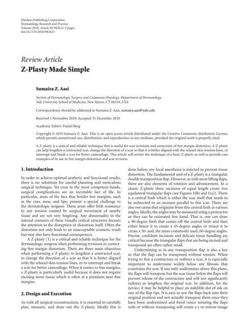 Z Plasty Made Simple Pdf