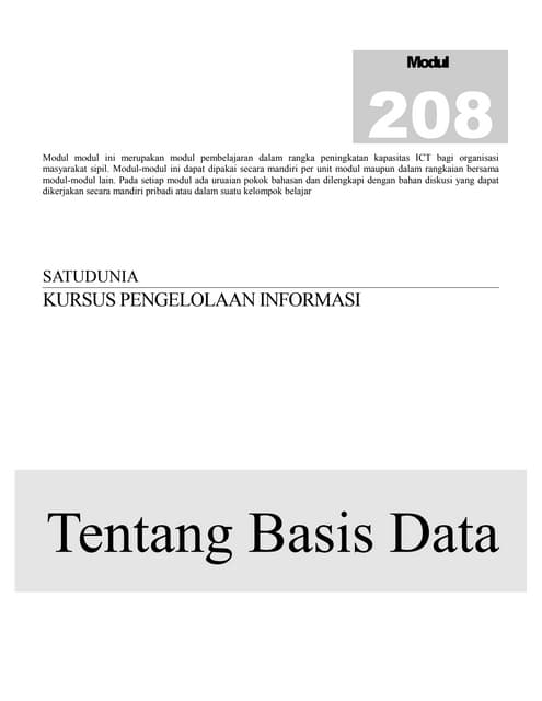 Materi Basis Data - Anomali dan Normalisasi | PDF